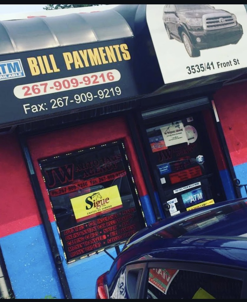 JW Auto Tags Agency in Philadelphia, PA - 267-909-9216 | CMac.ws
